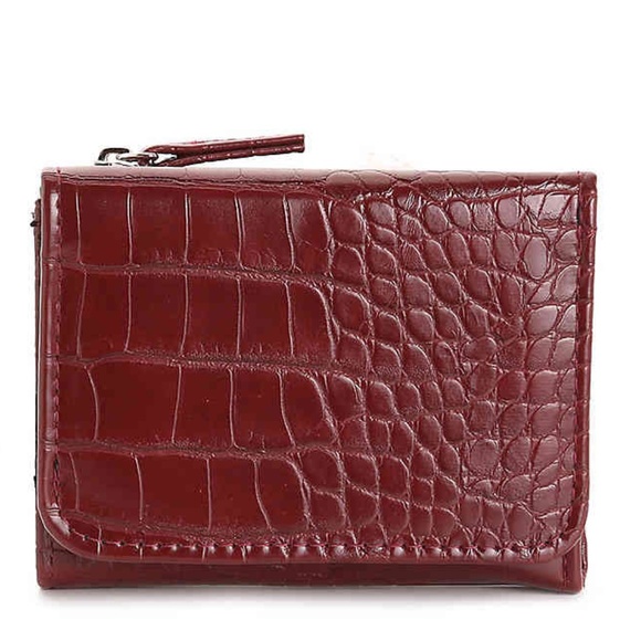 Kelly & Katie | Bags | Kelly Katie Anna Wallet In Red Bergundy Rfid ...